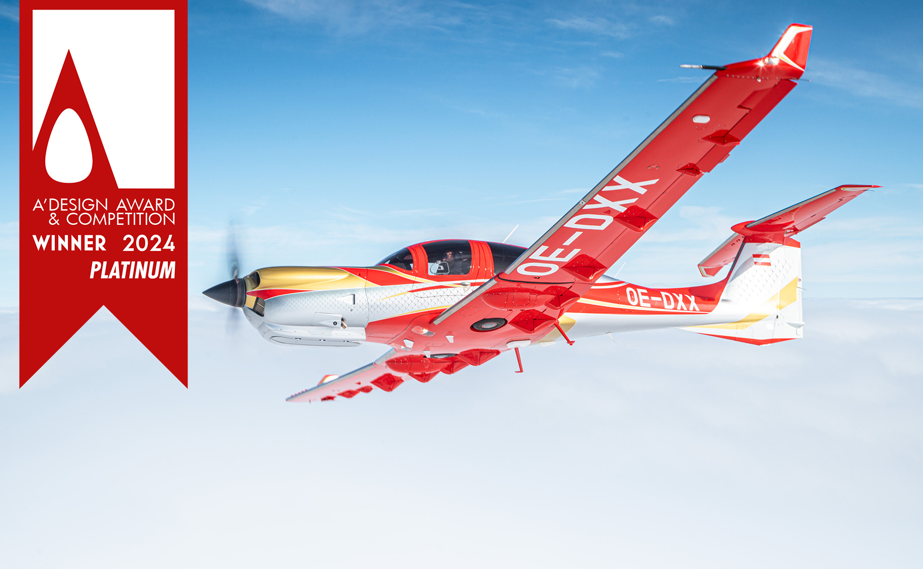 The DA50 RG earns the famous Platinum A’Design Award - Diamond Aircraft ...