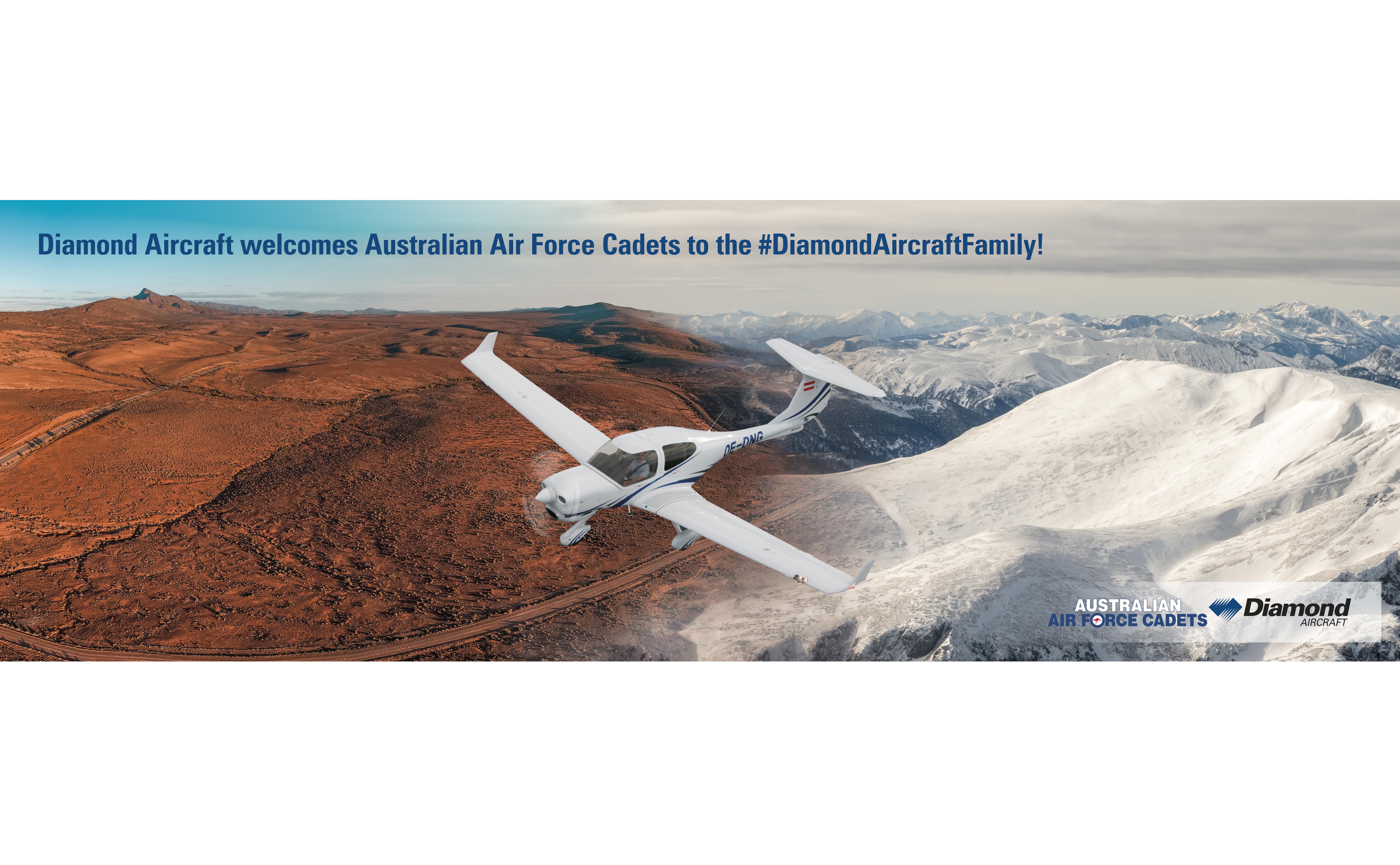 Australian Air Force Cadets (AAFC) train with Diamond Aircraft DA40 NG ...